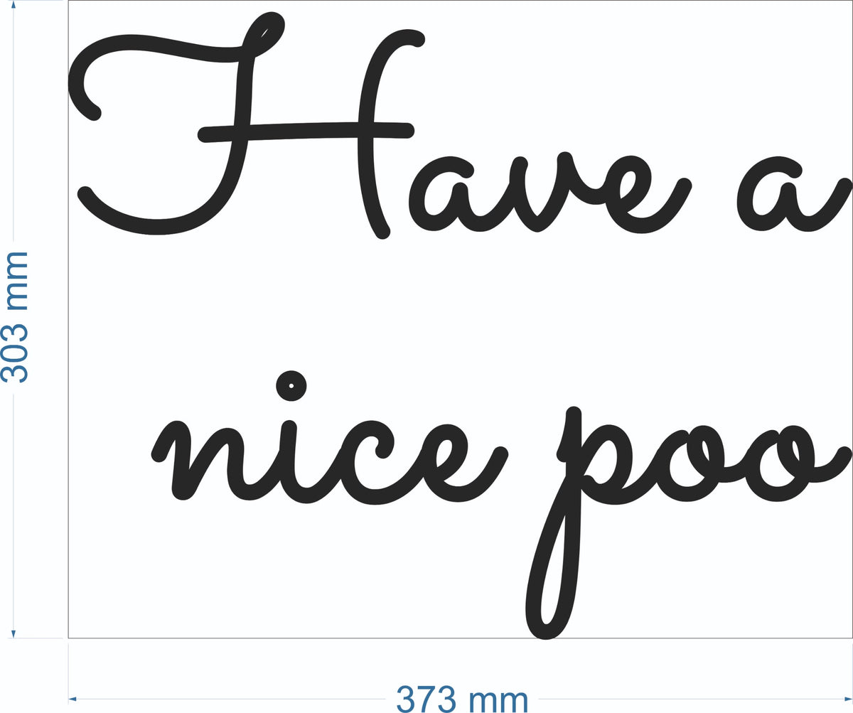 Have a nive poo – Motorsport Wall Art